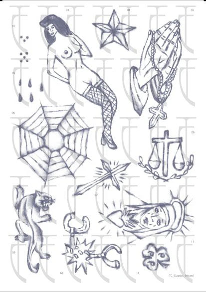 Twilight Creations Temporary Tattoo - Prison 1 – Skycon FX